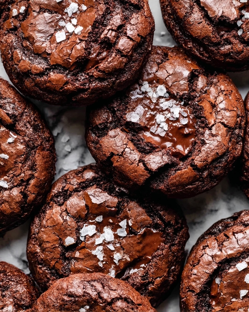 Brownie Cookies: Irresistibly Fudgy & Crackly Topped Treats