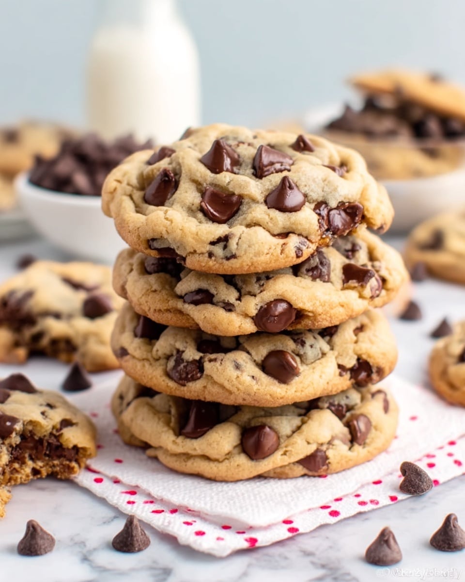 Ultra Thick Bakery Style Chocolate Chip Cookies | Irresistible & Chewy